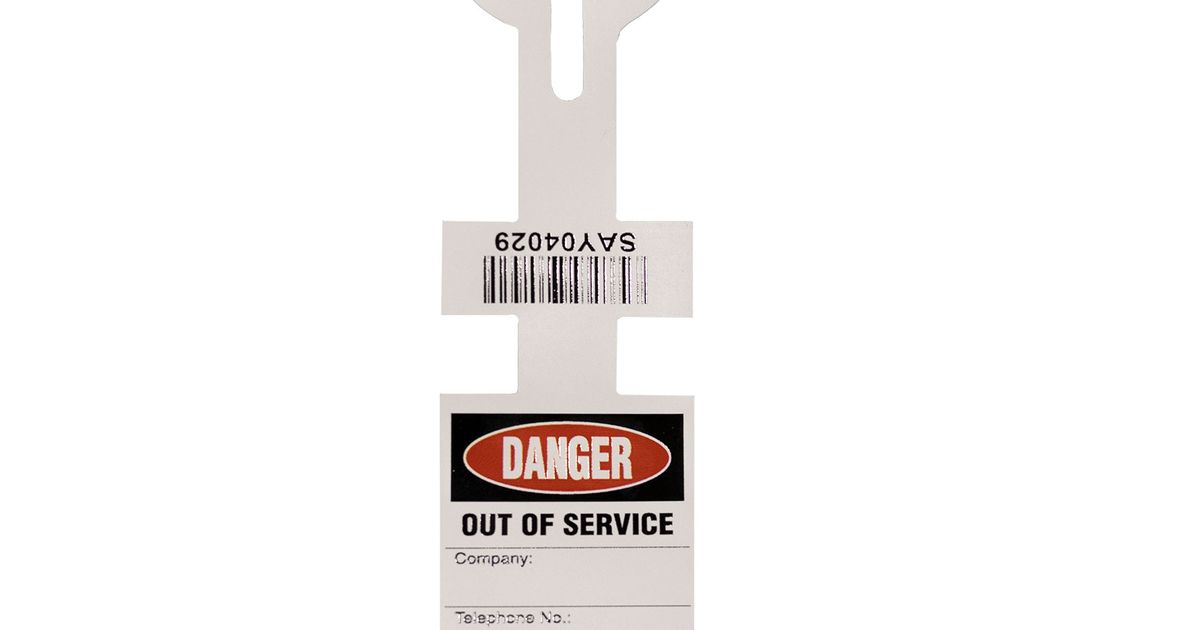 SD980 Out of service tag | Kattsafe