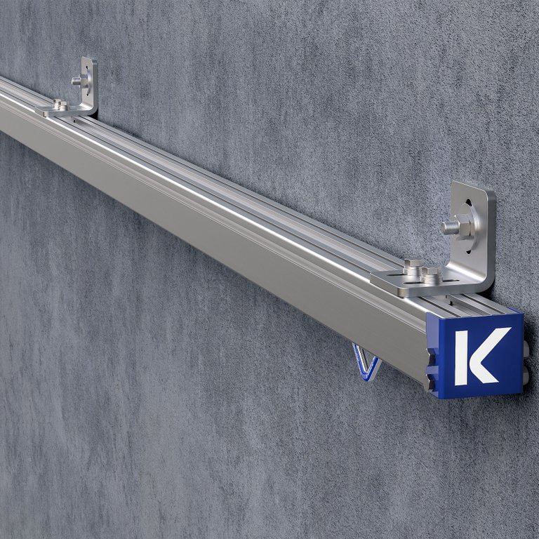 Rigid 80 rail – side/floor mount – 100mm | Kattsafe