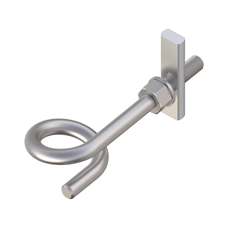 AP167 XPLORA pigtail lateral restraint roof anchor | Kattsafe