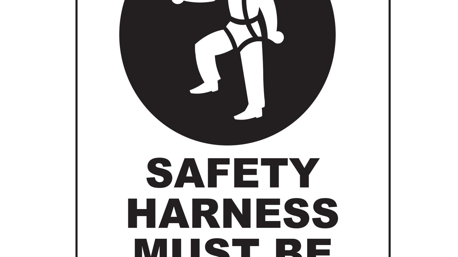 SD971 Signboard - safety harness | Kattsafe