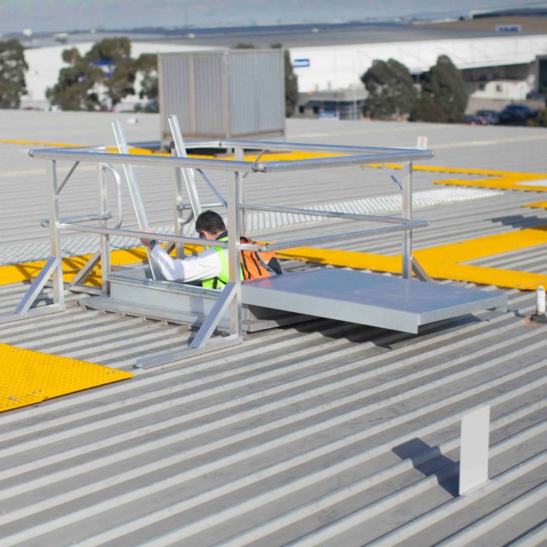 Sliding Roof Access Hatch | Kattsafe