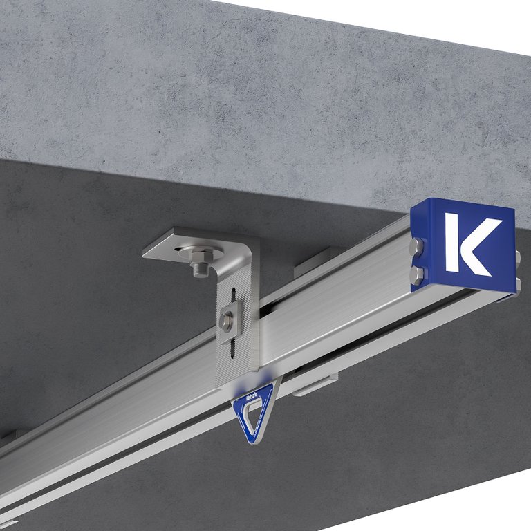 Rigid 80 rail – adjustable concrete mount | Kattsafe