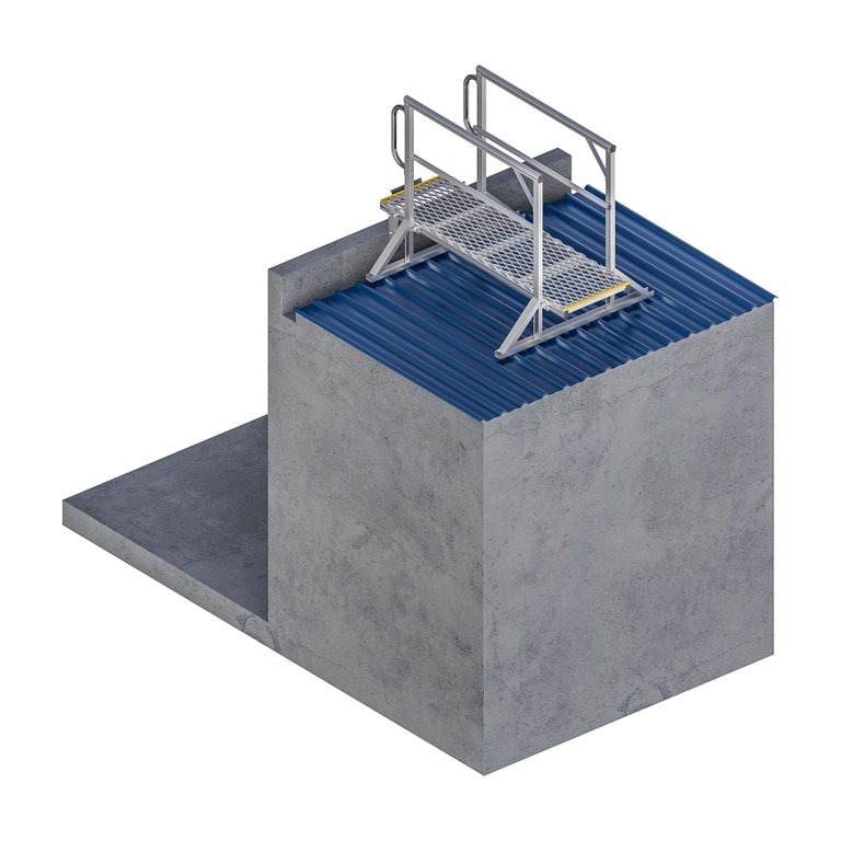 Ladder dock - gutter mount | Kattsafe