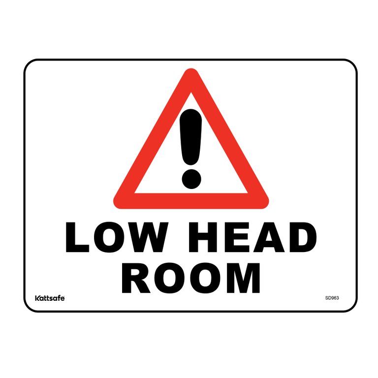 SD963 Signboard - low head room | Kattsafe