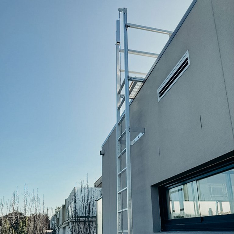 Ladder Fall Protection | RL51-Vertical-fall-arrest-rung-ladder