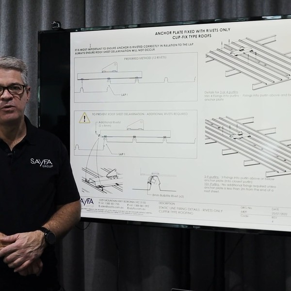 Static line swageless fitting install tip | Kattsafe
