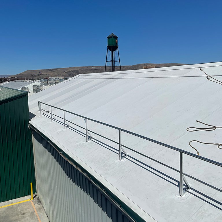 GR36 Surface Mount Aluminum Guardrail | Kattsafe