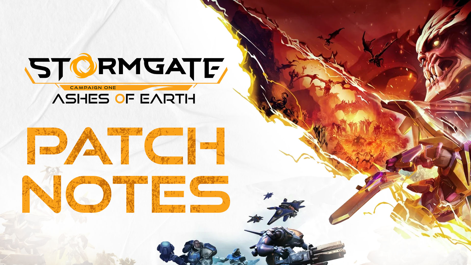 Stormgate Launch Day Patch Notes - Stormgate