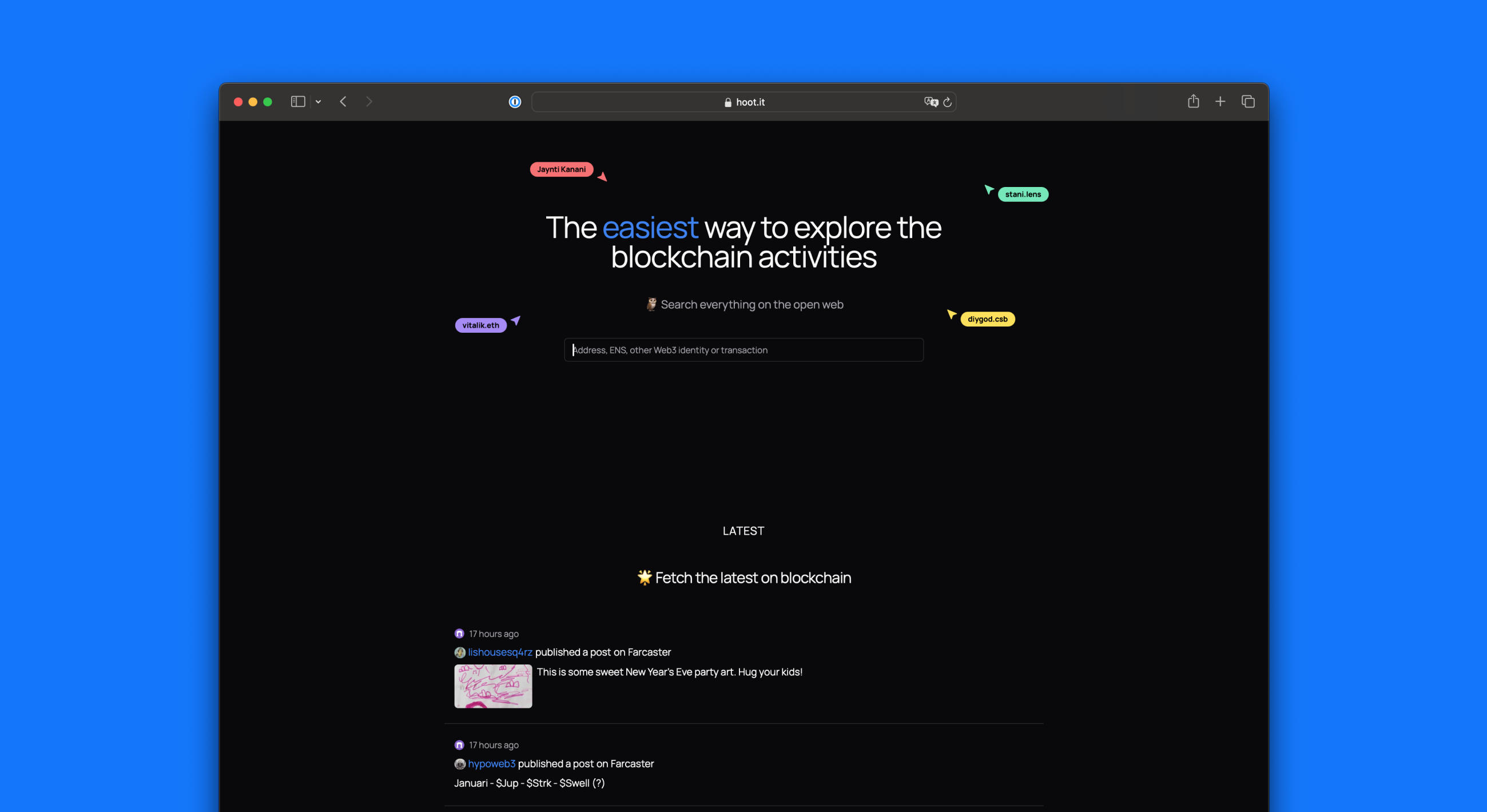 Hoot - The Human-Readable Multi-Chain Explorer Hoot - The Human-Readable Multi-Chain Explorer