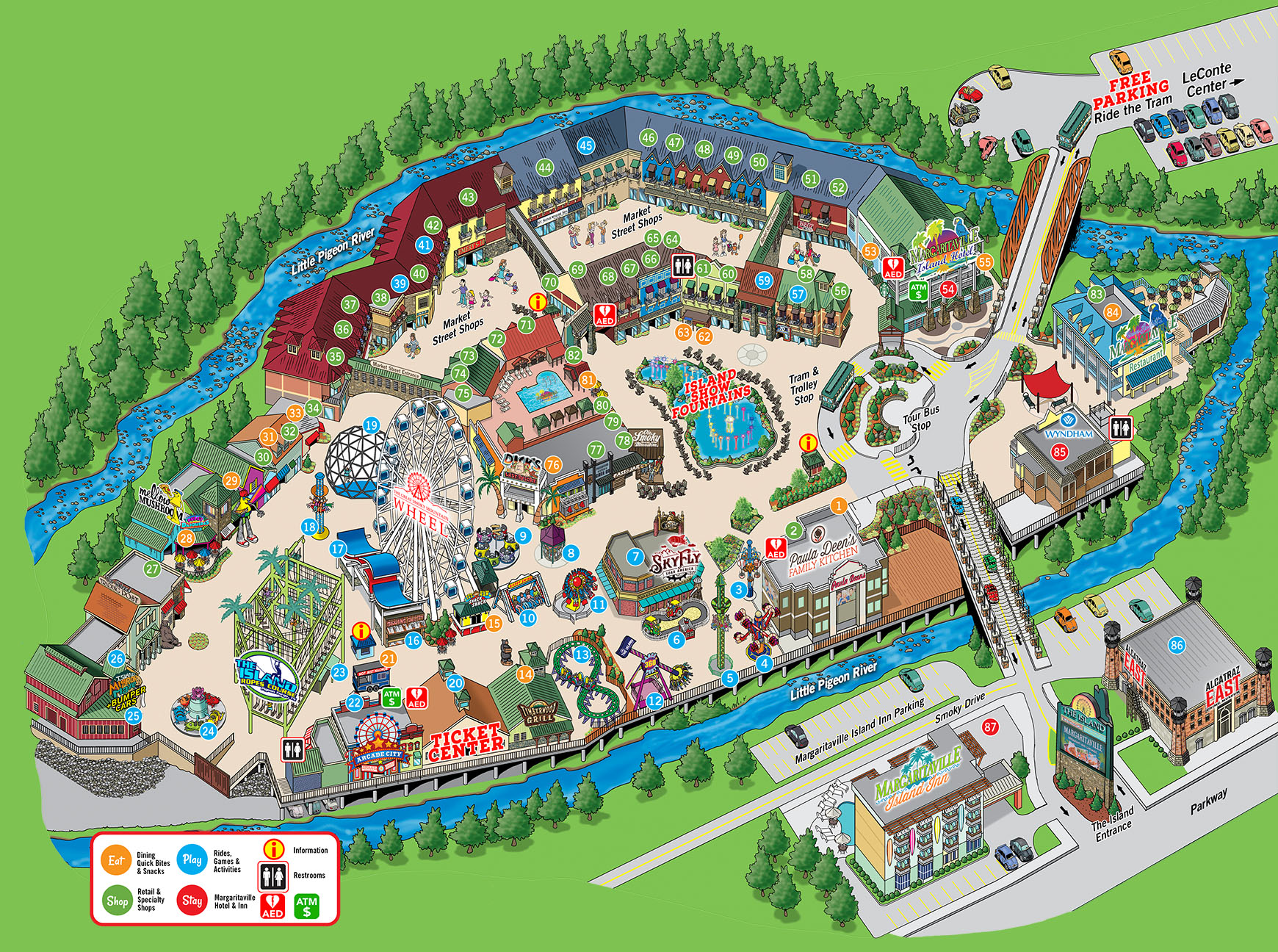 Pigeon Forge Map Pigeon Forge Fun 🚨Firefighters Are Working