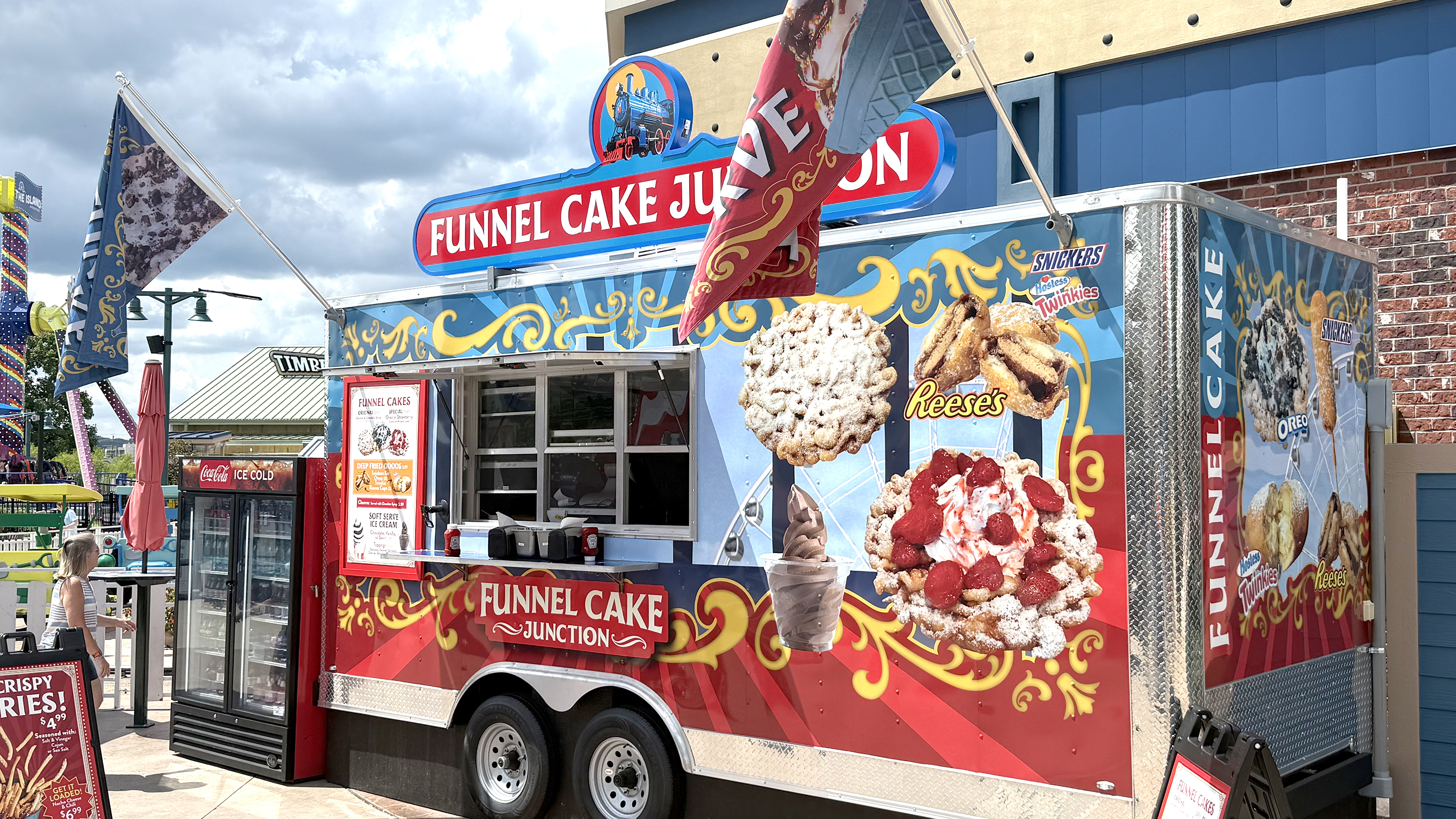Funnel Cake Truck Double Decker Bus Funnel Cake Trailer Food Truck