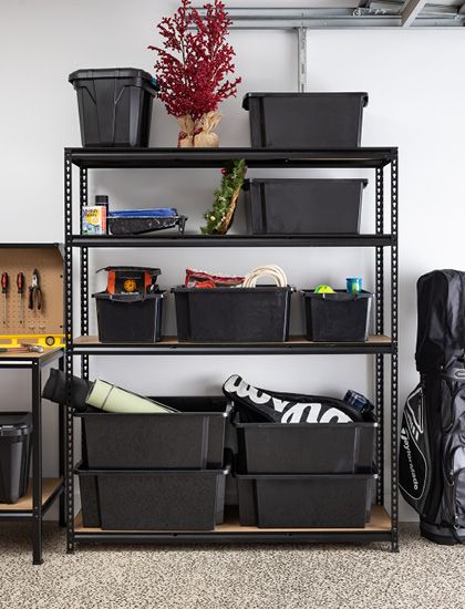 Black Modern Storage Solutions Laundry Room Storage | Laundry Closets