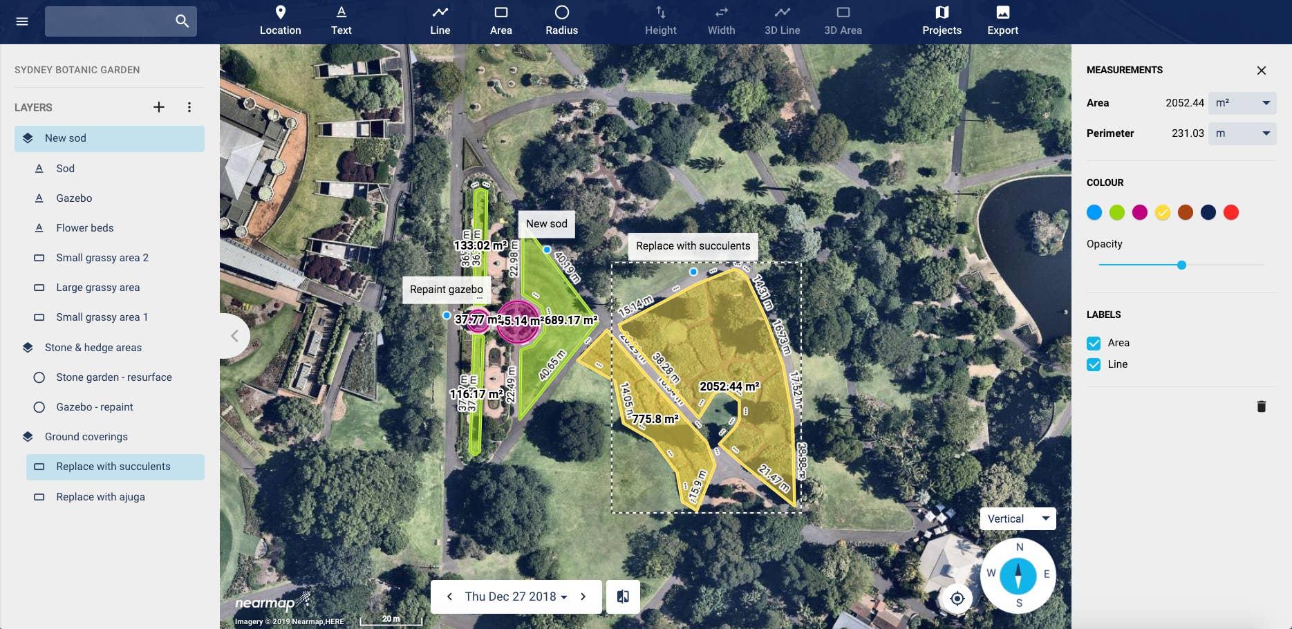 Create and save custom plans with MapBrowser Projects | Nearmap AU