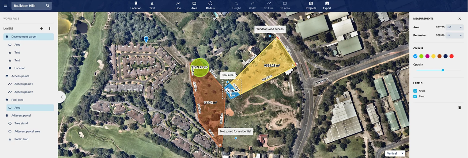 Create and save custom plans with MapBrowser Projects | Nearmap AU