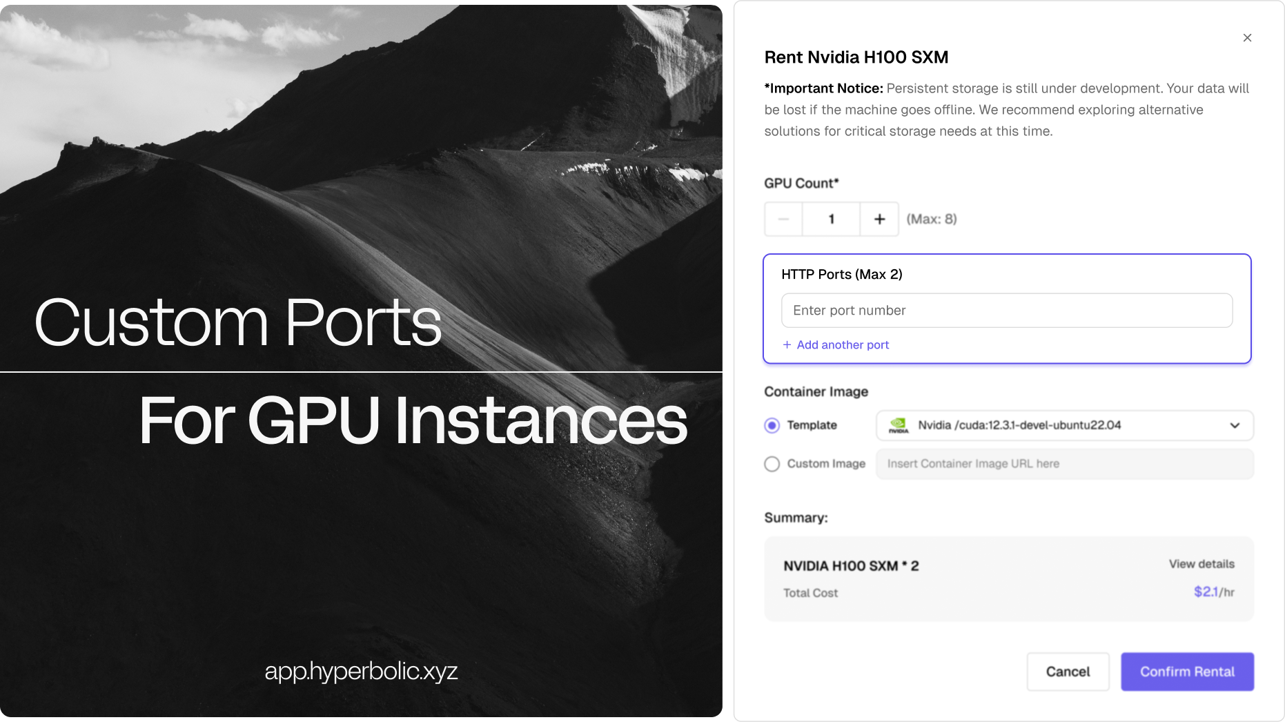 Custom Port Configuration for GPU Instances Now Available on Hyperbolic’s GPU Marketplace