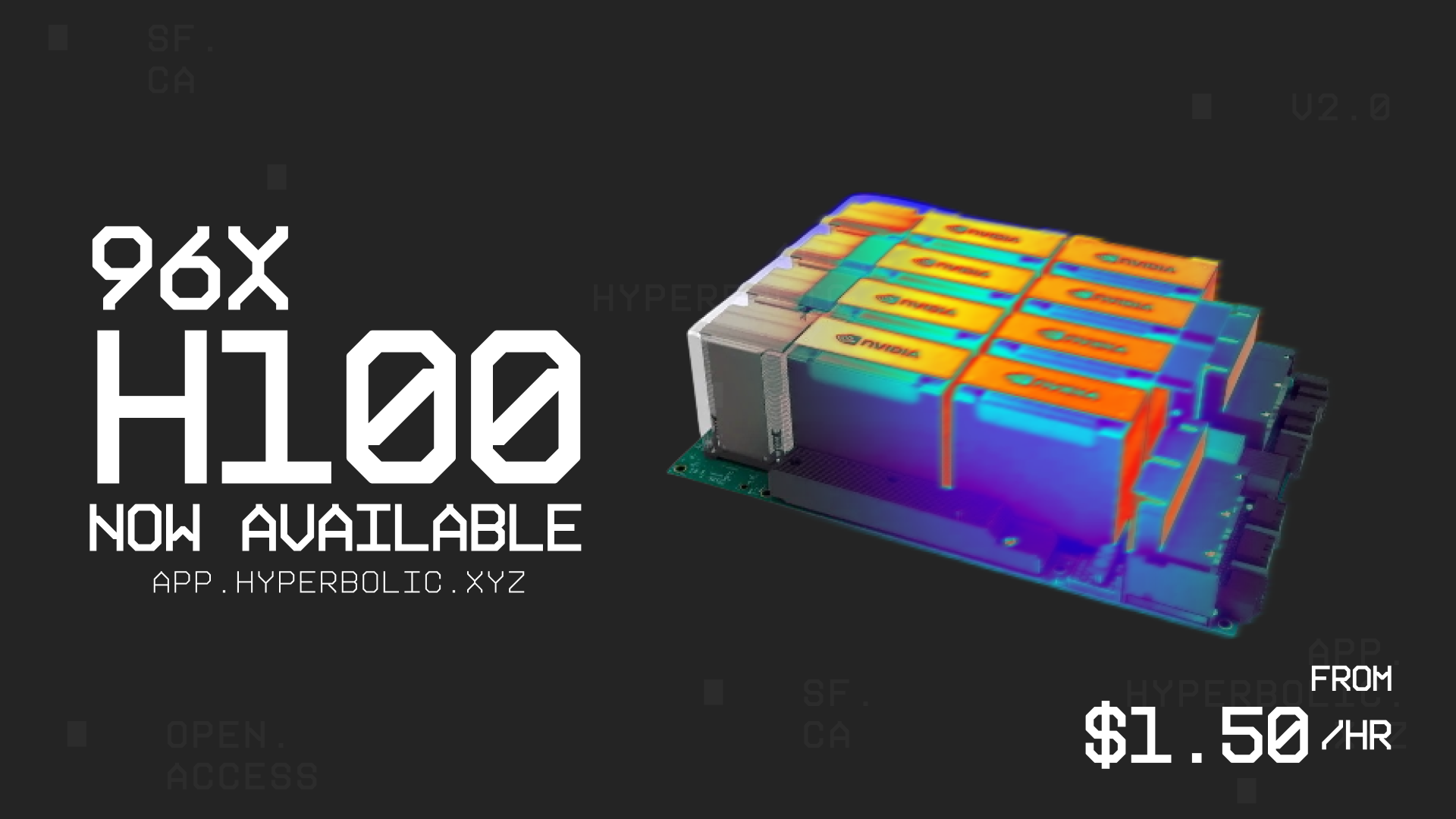GPU Drop: 96 H100s Now Available on Hyperbolic's GPU Marketplace