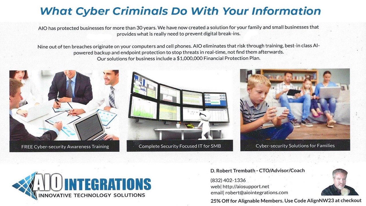 What Do Cyber Criminals Do With Our Information? | Alignable