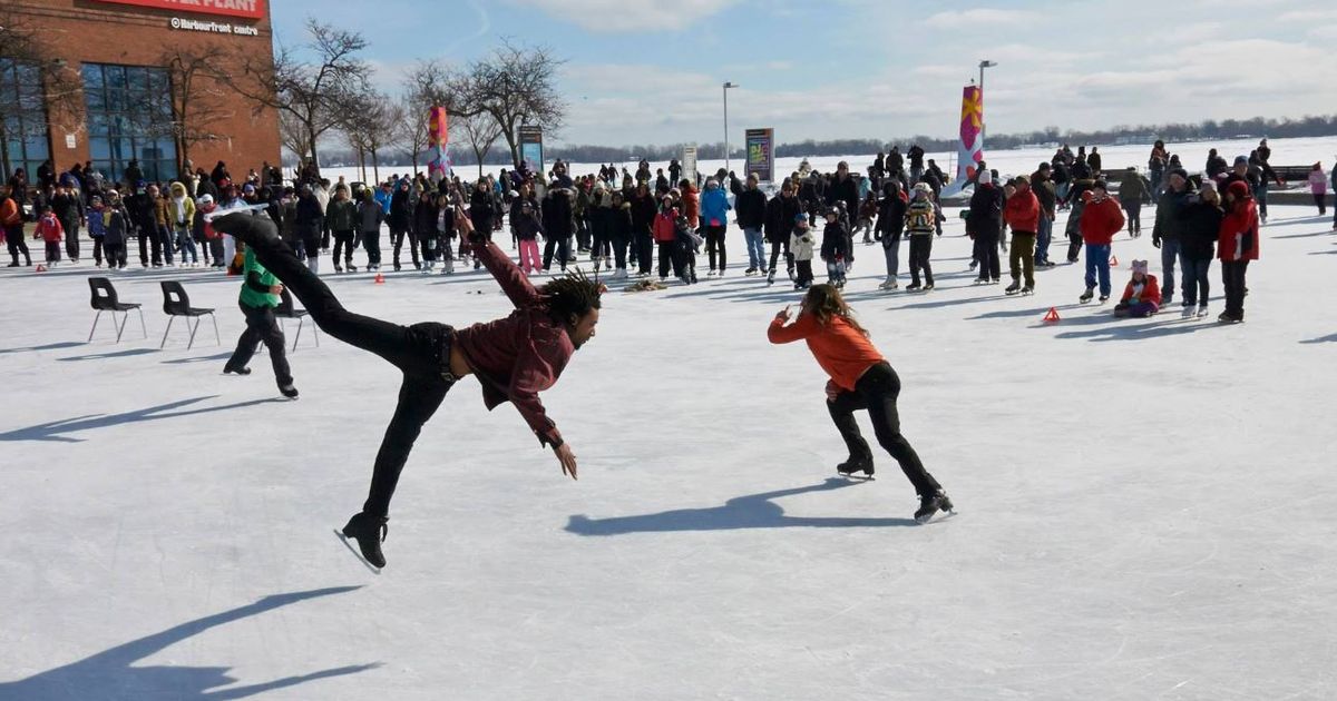 Ice Skating on Toronto's Harbourfront