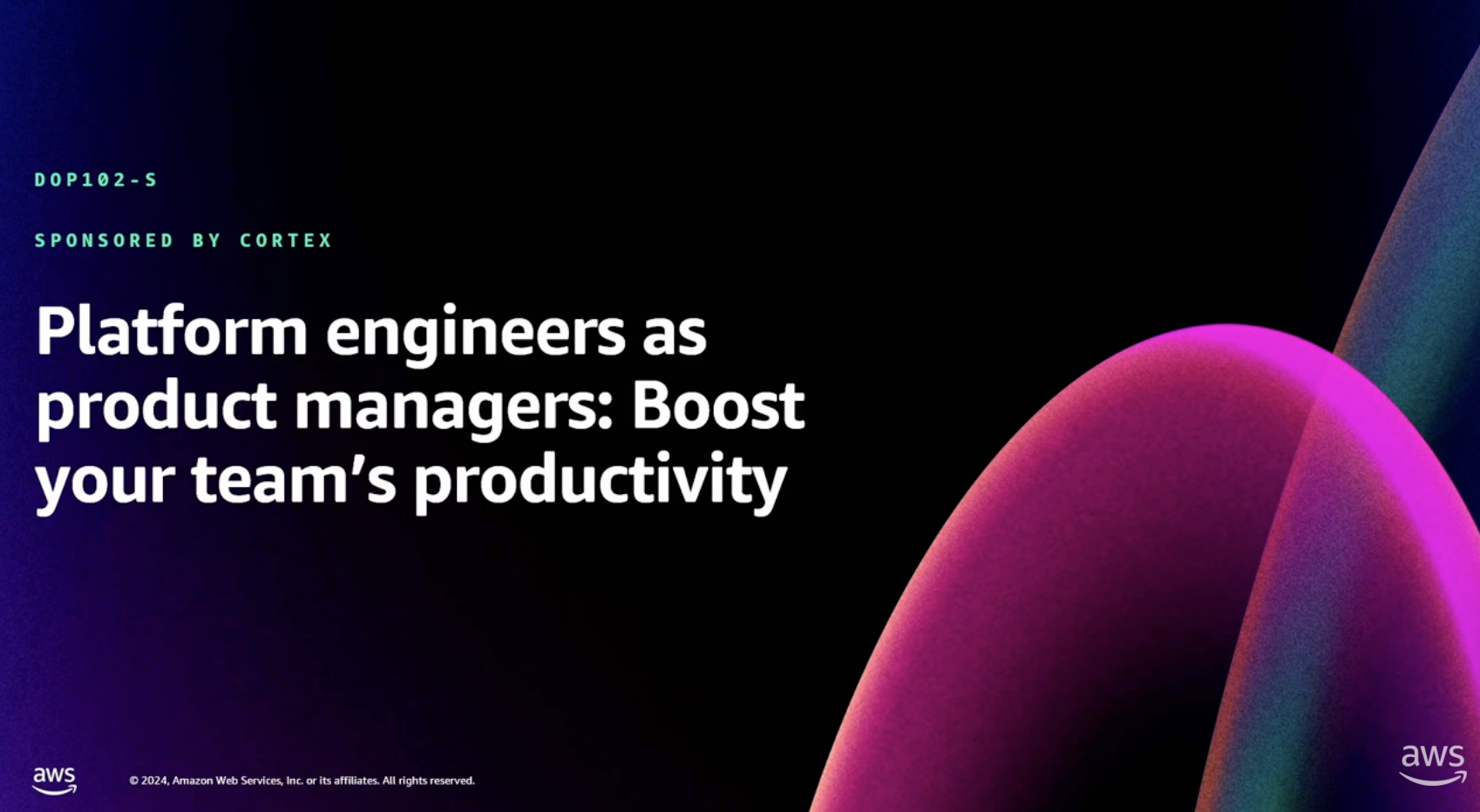 Platform Engineers as Product Managers: Boost your team’s productivity | AWS re:Invent 2024 | Cortex