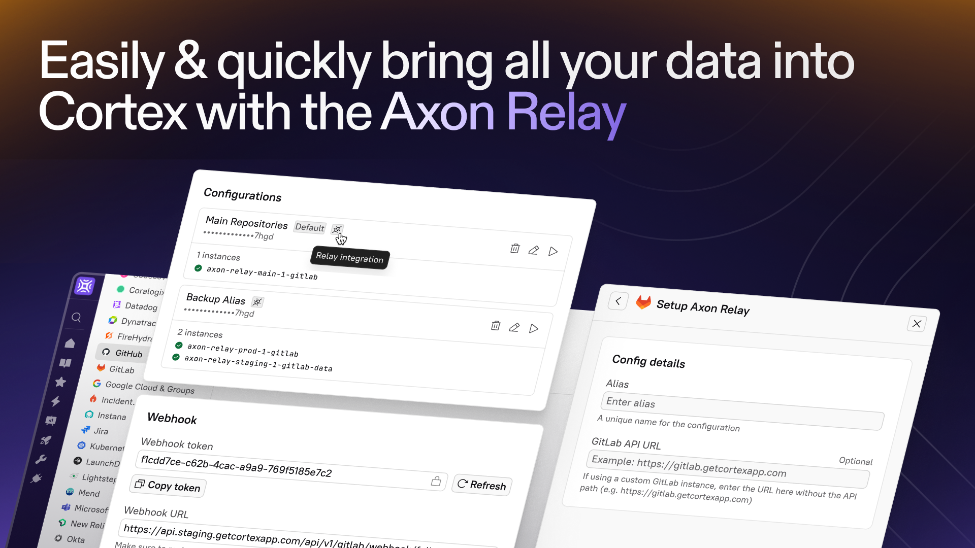 Easily Bring All Your Data into Cortex with the Axon Relay | Cortex