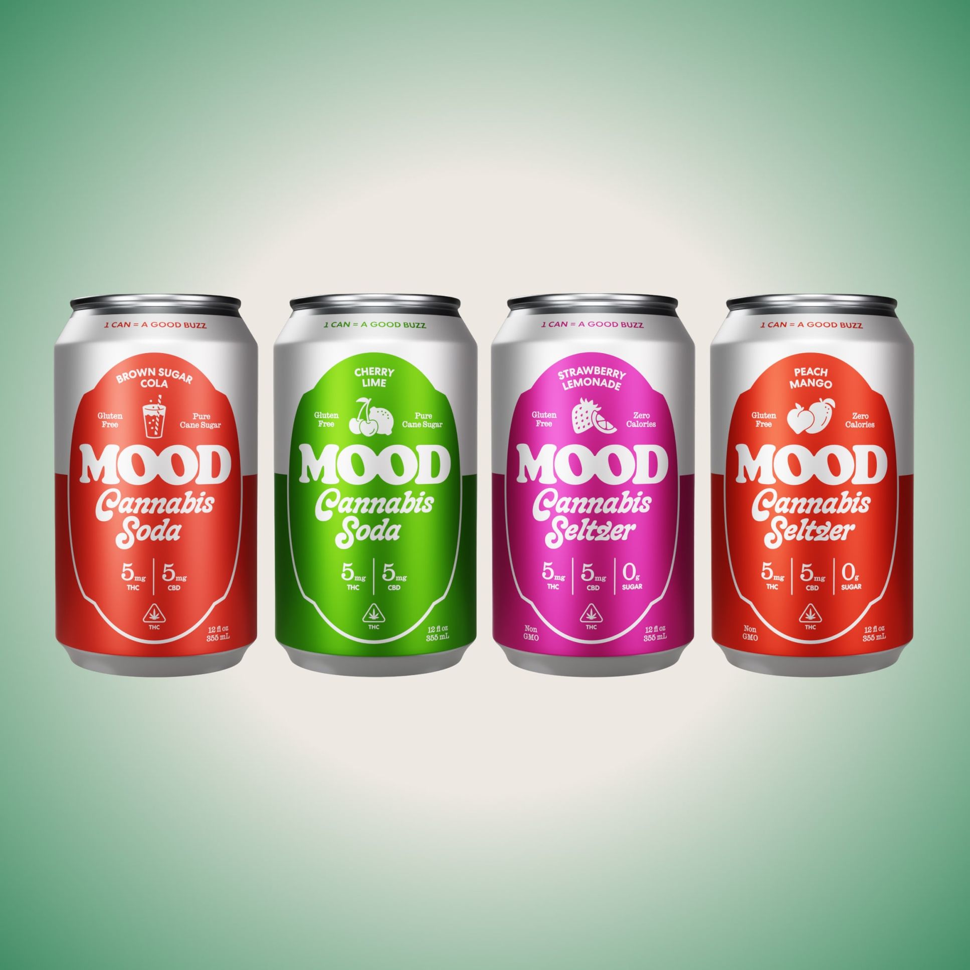 Variety Pack (2 Sodas + 2 Seltzers) | Beverages | Mood
