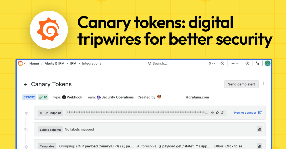 Canary tokens: Learn all about the unsung heroes of security at Grafana Labs | Grafana Labs